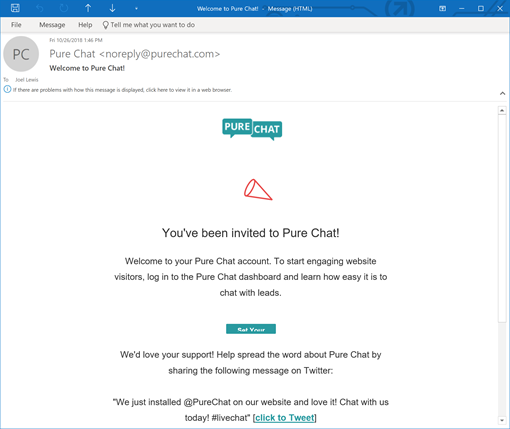 Pure Chat- User set up / HouseMaster Support Portal